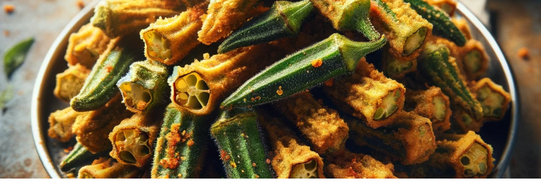 Kurkuri Bhindi (Crispy Fried Okra) – Dookan