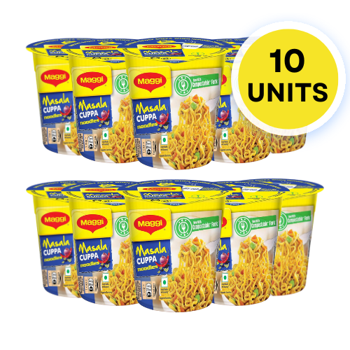 Maggi Masala Cuppa Noodles (Bundle of 10 x 70g) - Sale Item [BBD: 31 J ...