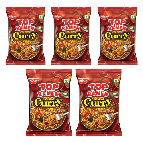 Nissin Top Ramen Curry noodles (Bundle of 5 x 70g) – Dookan