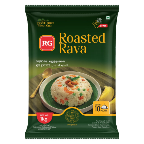 Buy RG Roasted Rava / Suji (1kg) Online at Best Price in Europe – Dookan