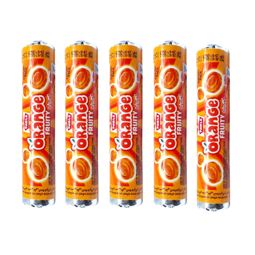 Parle Orange Fruity Candy (Bundle of 5 x 18g) – Dookan